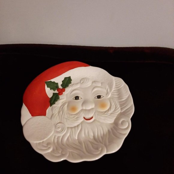 Holiday | Vintage Extra Large Ceramic Santa Claus Face Hand Painted ...
